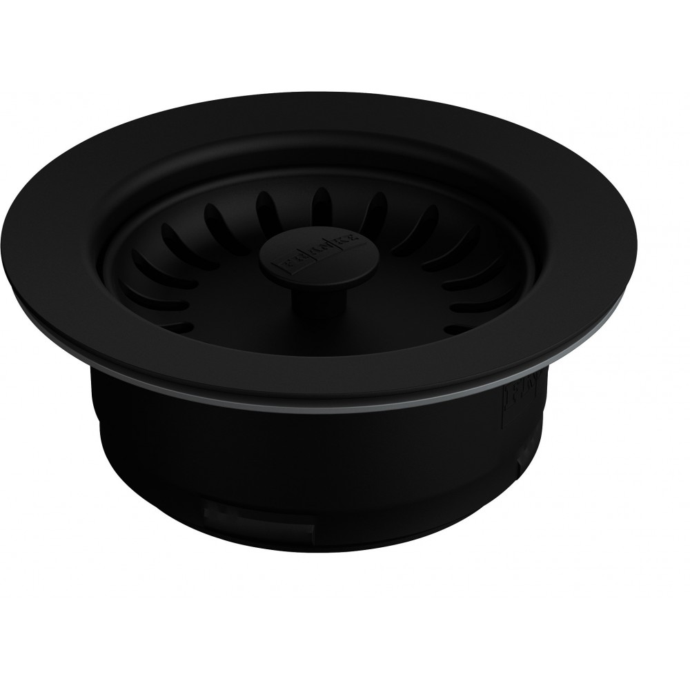 Waste Disposal Flange & Plug - Matt Black